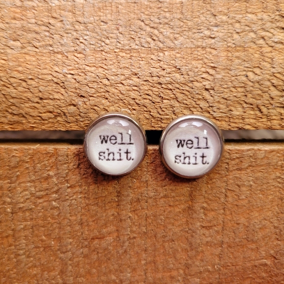 Handmade | Jewelry | Bad Word Earrings | Poshmark